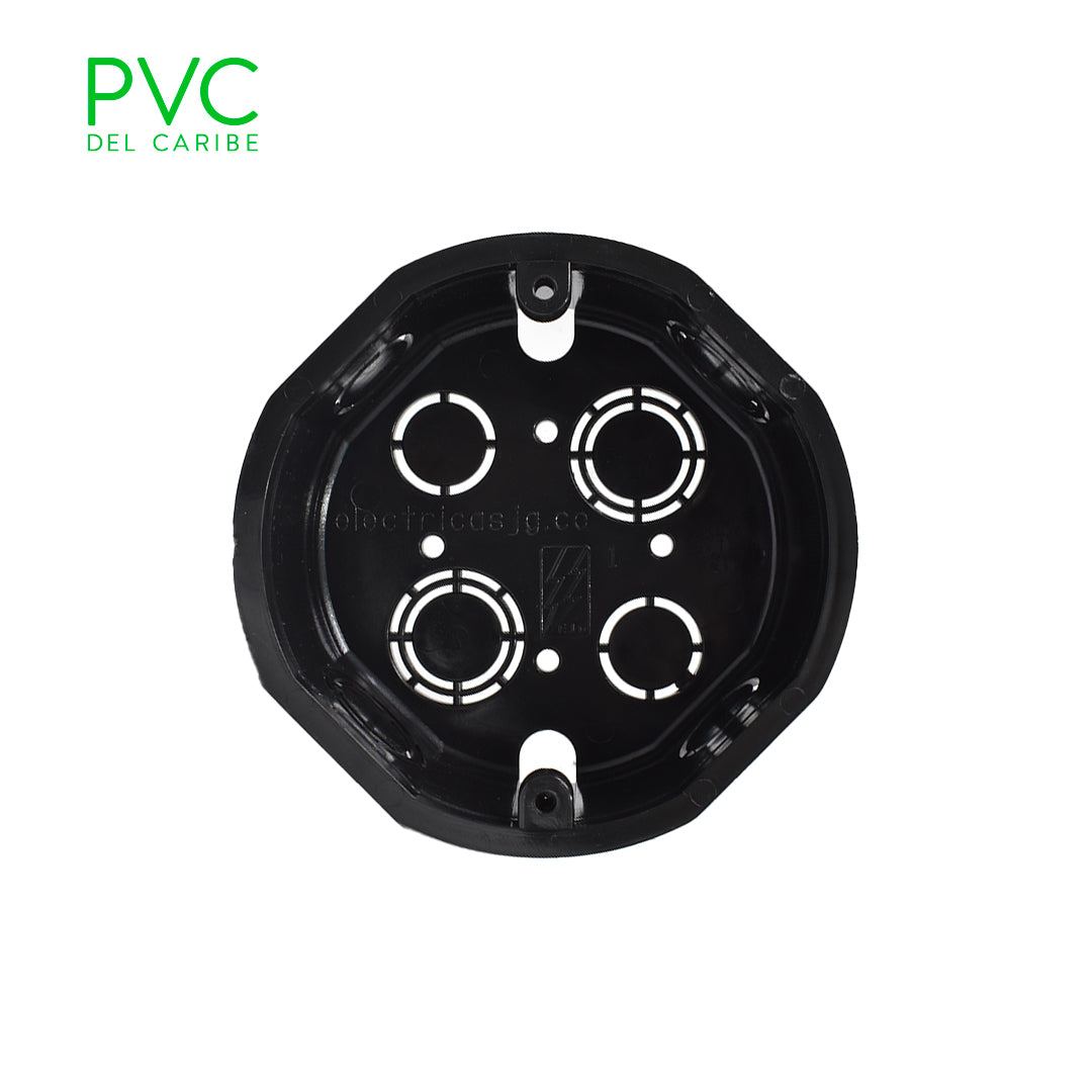 CAJA OCTAGONAL SCH 40 RETIE EJG — PVC Del Caribe