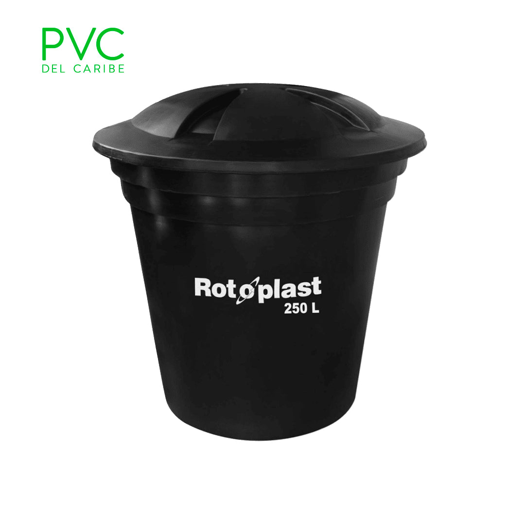 TANQUE BICAPA 250 LT NEGRO ROTOPLAST — PVC Del Caribe