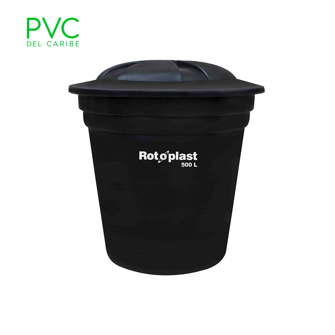 TANQUE BICAPA 500 LT NEGRO ROTOPLAST — PVC Del Caribe